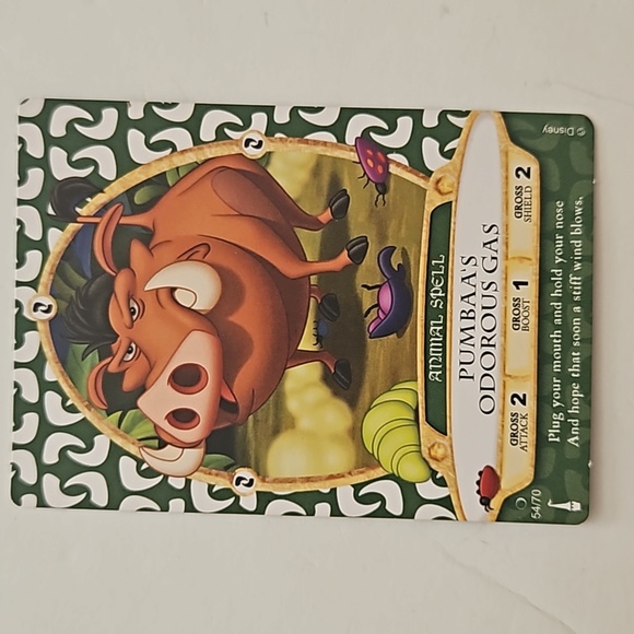 Disney | Other | Sorcerers Of The Magic Kingdom Collectors Card Pumbaas Odorous Gas | Poshmark
